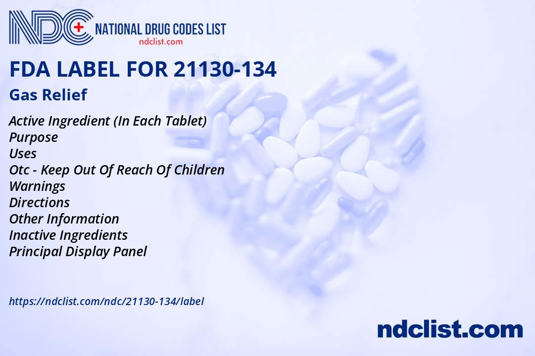 FDA Label for Gas Relief - Indications, Usage & Precautions