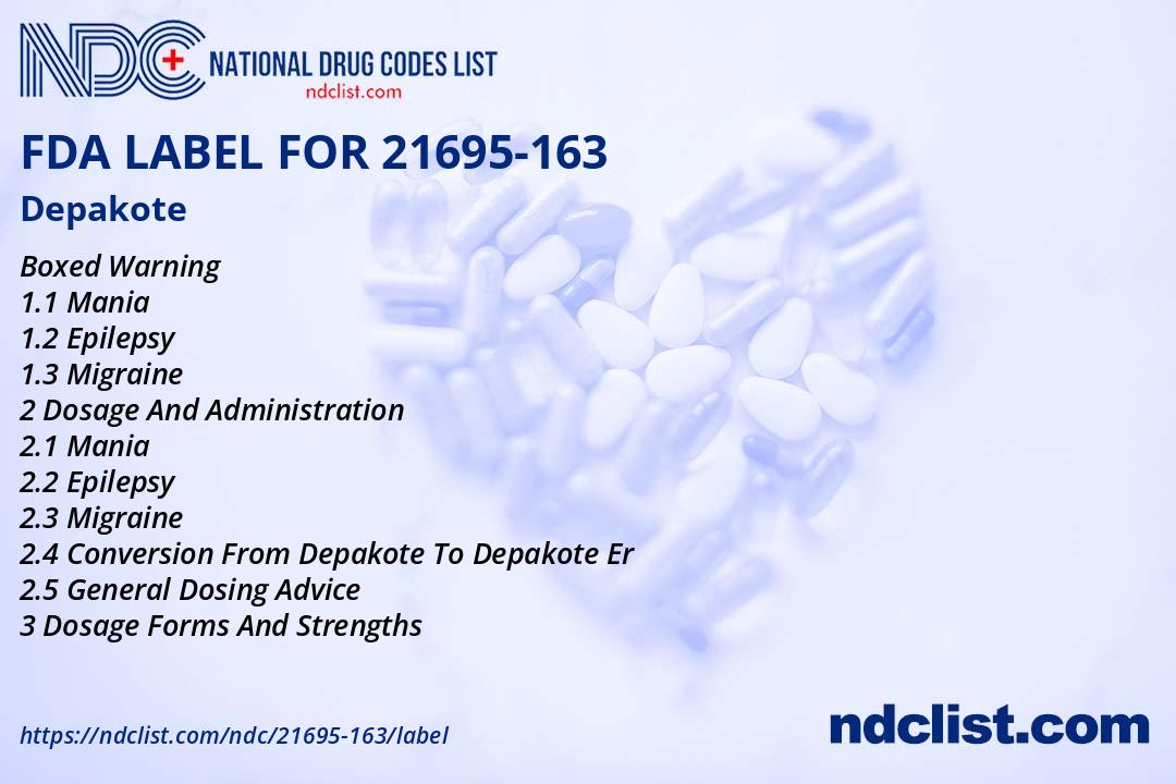 FDA Label for Depakote - Indications, Usage & Precautions