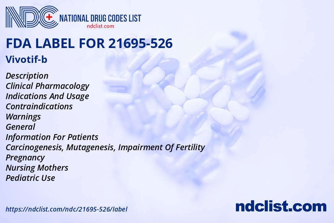 FDA Label for Vivotif-b - Indications, Usage & Precautions