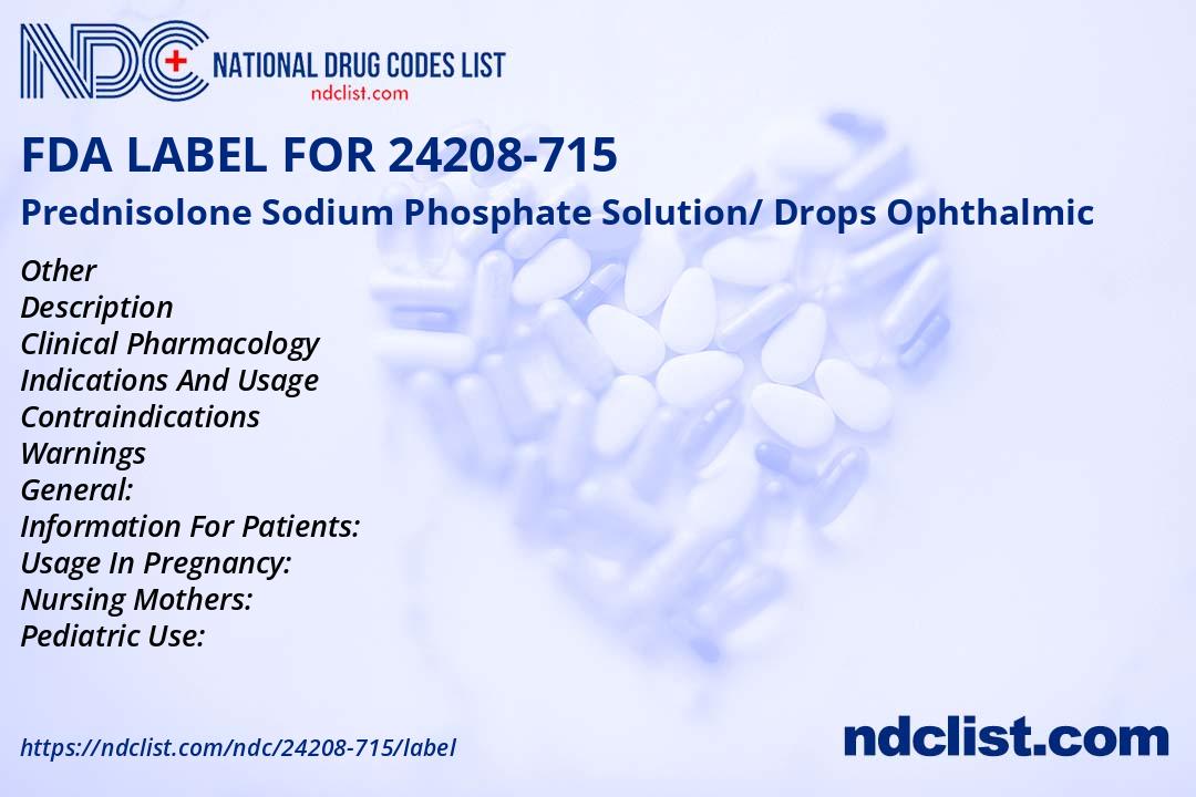 FDA Label for Prednisolone Sodium Phosphate Solution/ Drops Ophthalmic ...
