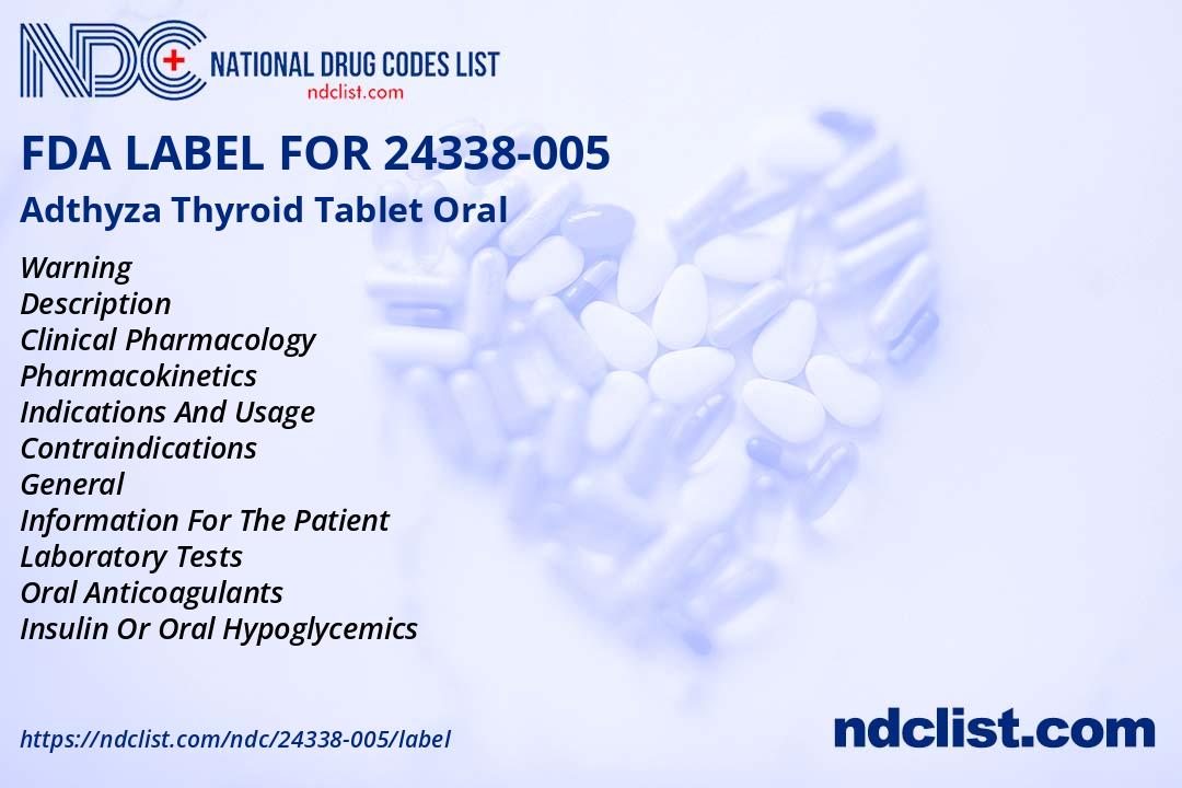 FDA Label for Adthyza Thyroid Tablet Oral - Indications, Usage ...