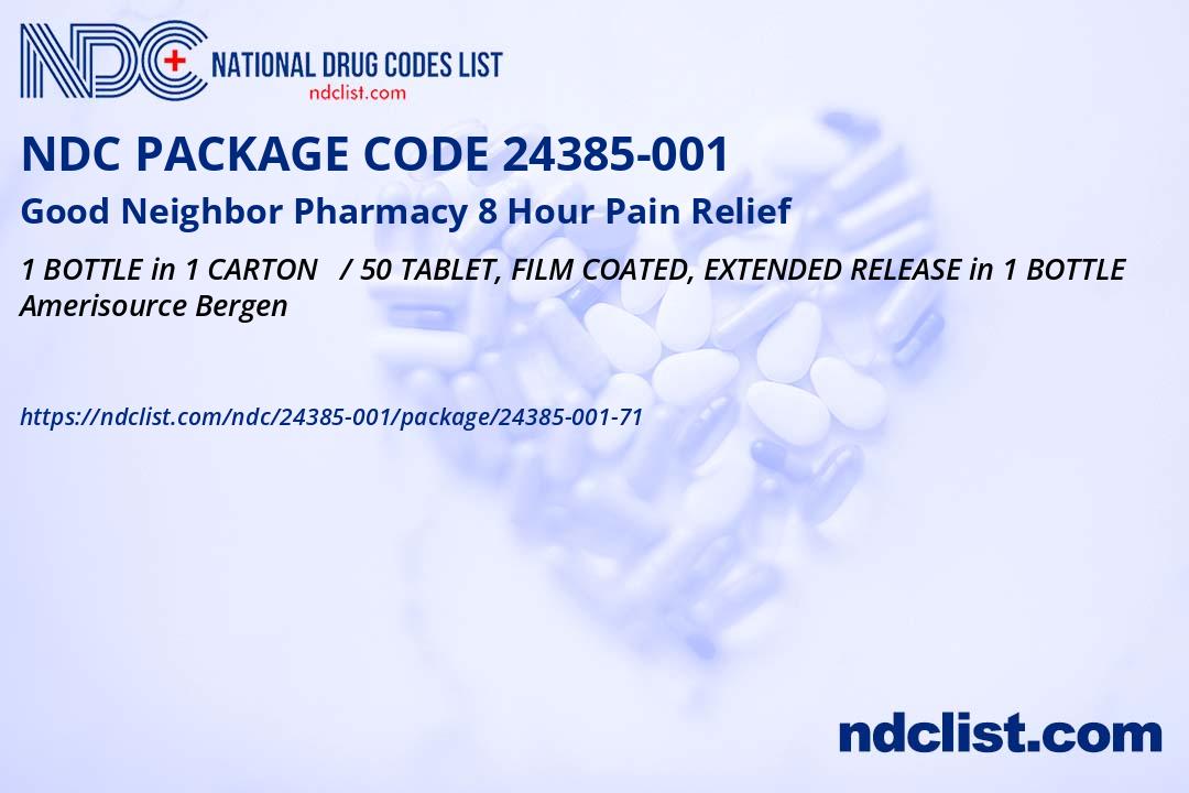 Good Neighbor Pharmacy 8 Hour P NDC Package 24385-001-71