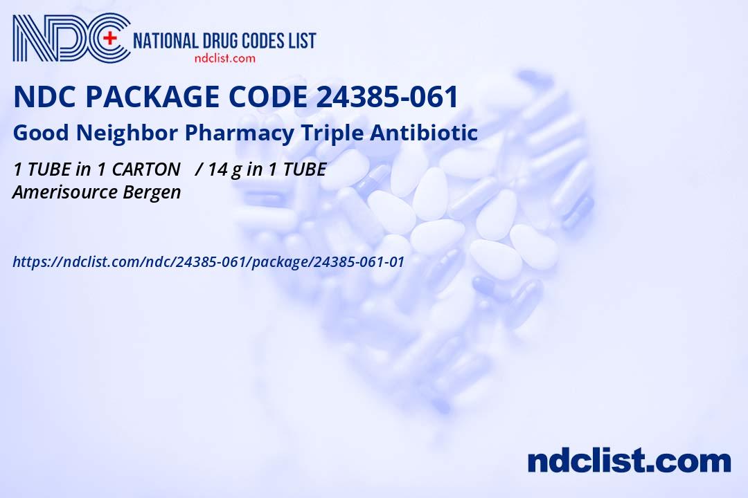 Good Neighbor Pharmacy Triple Antibiotic- NDC24385-061-01