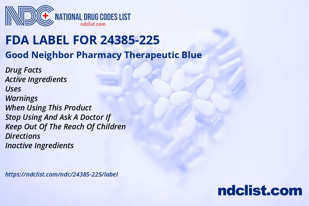 Good Neighbor Pharmacy Therape FDA Label - NDC 24385-225