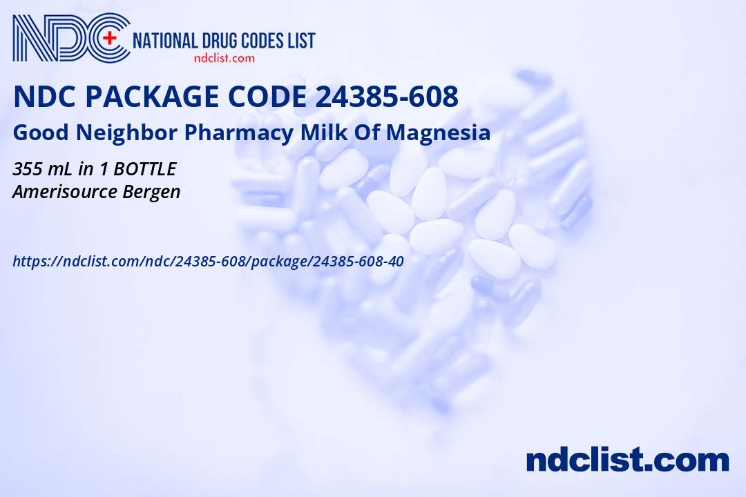Good Neighbor Pharmacy Milk Of NDC Package 24385-608-40