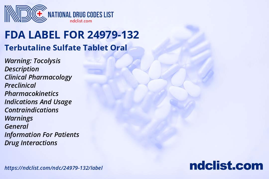 FDA Label for Terbutaline Sulfate Tablet Oral - Indications, Usage ...