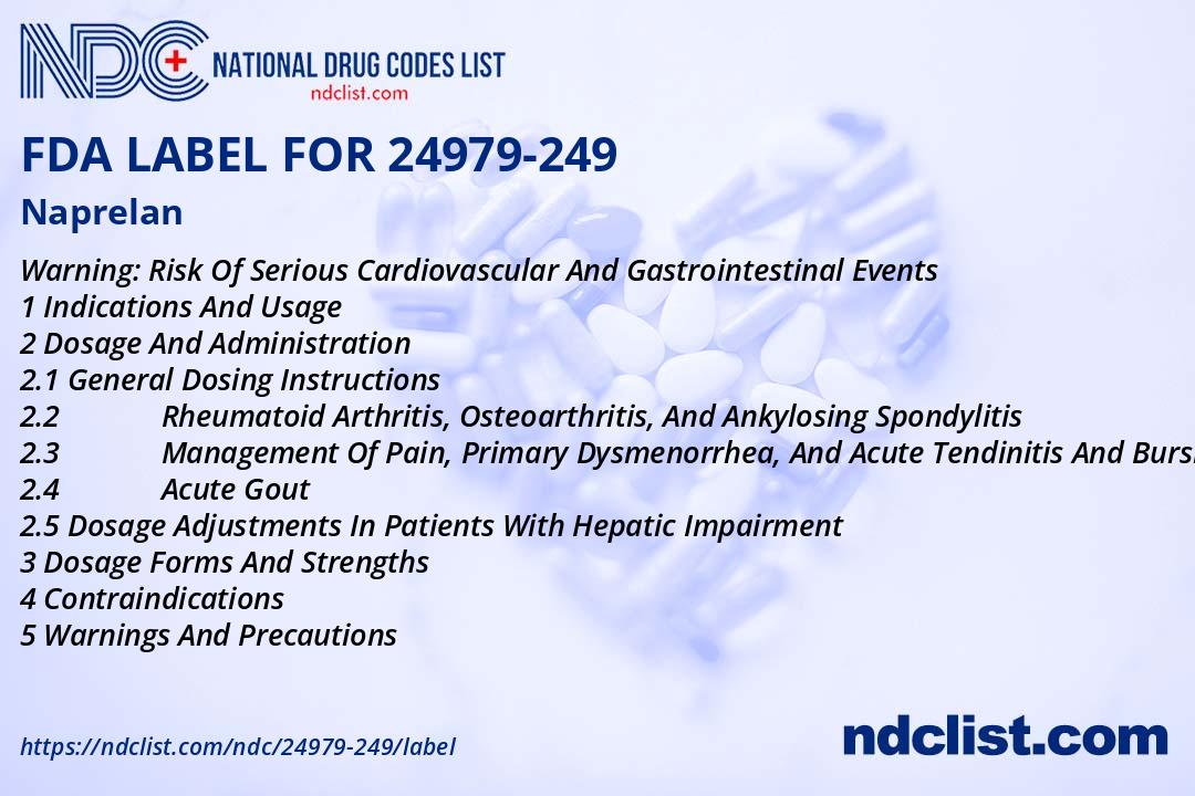 FDA Label for Naprelan Tablet, Film Coated, Extended Release Oral ...