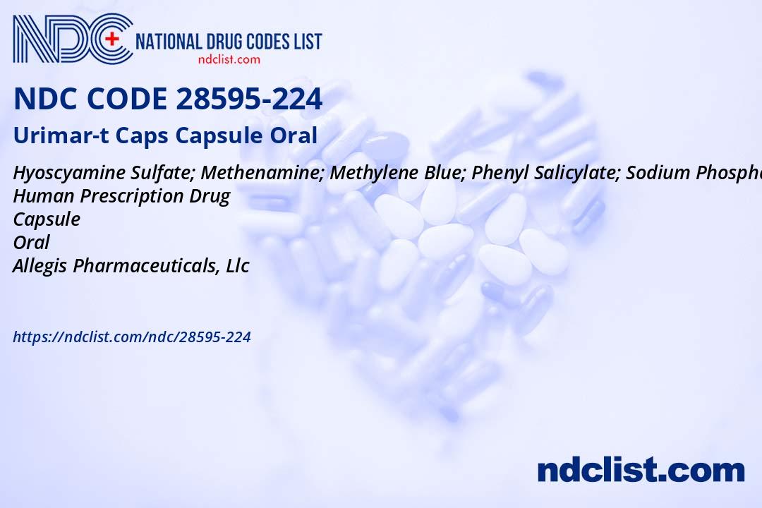 NDC 28595-224 Urimar-t Caps Capsule Oral