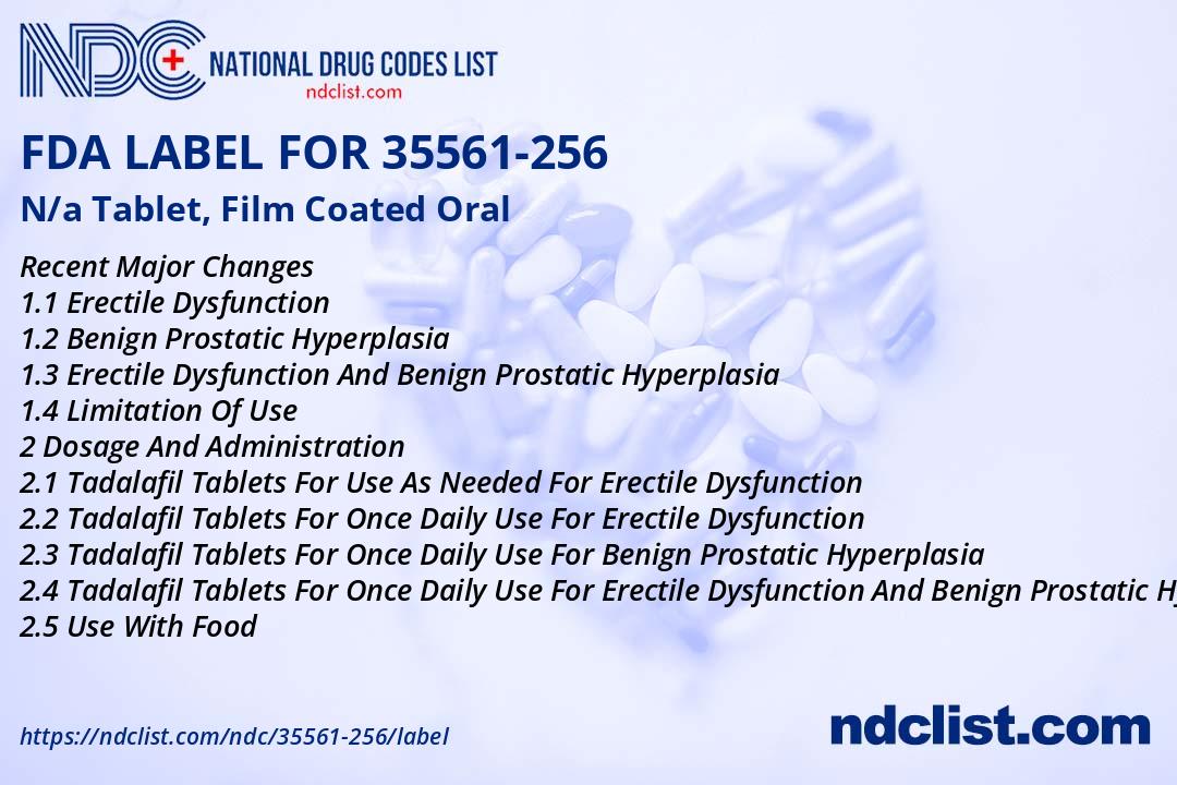 FDA Label for N/a Tablet, Film Coated Oral - Indications, Usage ...
