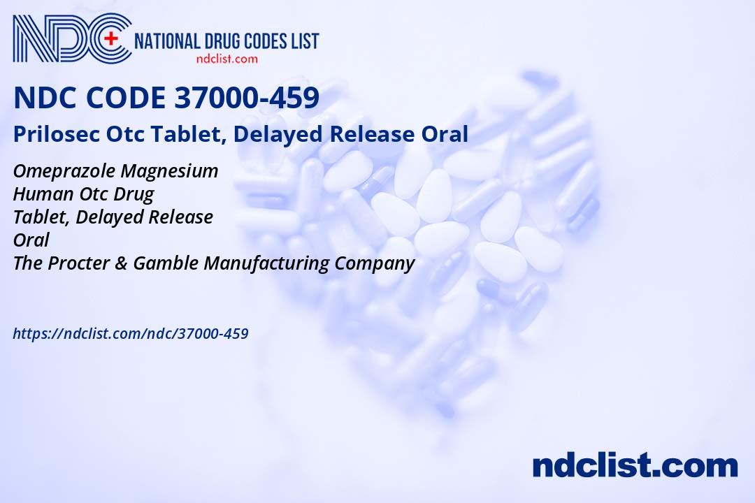 NDC 37000-459 Prilosec Otc Tablet, Delayed Release Oral