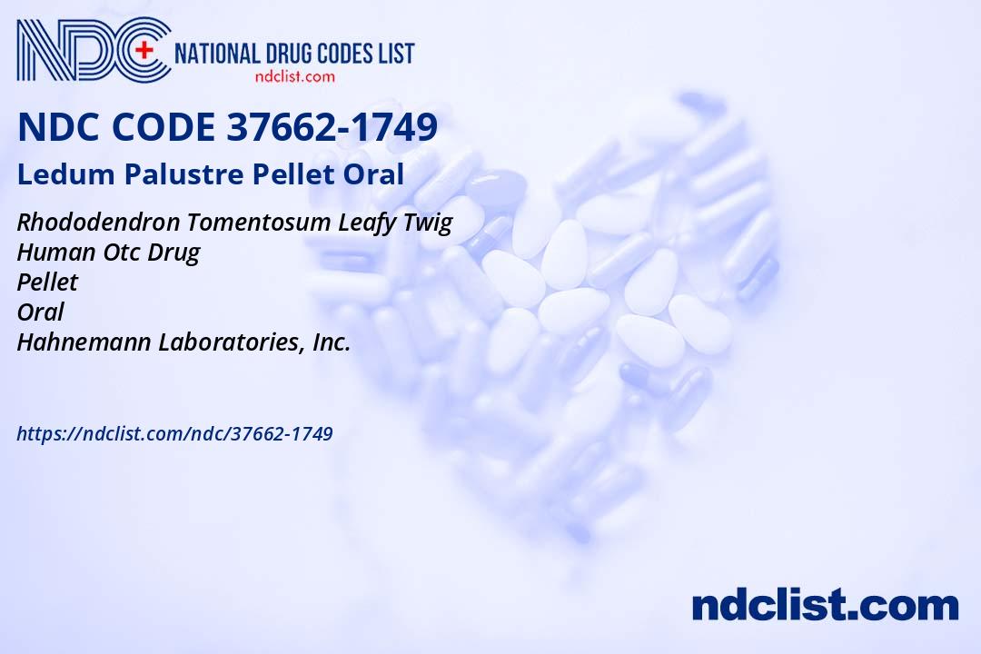 Ledum Palustre Pellet- NDC37662-1749