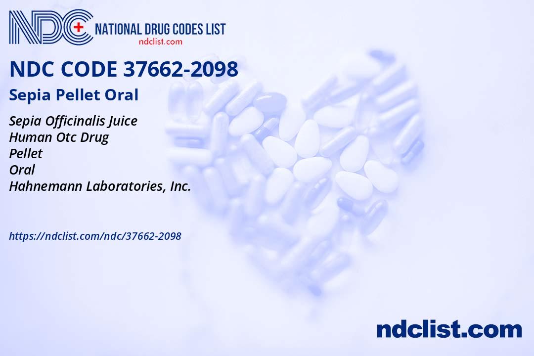 Sepia Pellet NDC 37662-2098