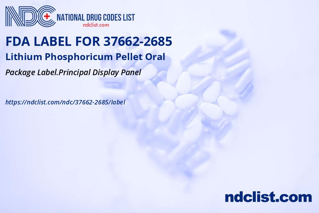 Lithium Phosphoricum Pellet FDA Label - NDC 37662-2685