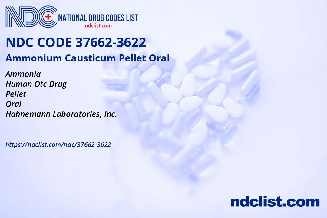 NDC 37662-3622 Ammonium Causticum Pellet Oral