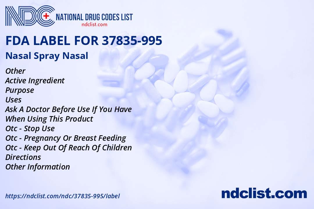 FDA Label for Nasal Spray Nasal - Indications, Usage & Precautions