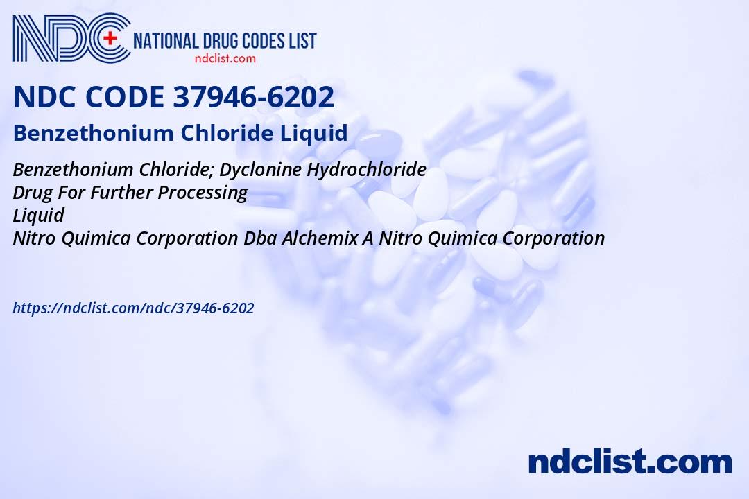NDC 37946-6202 Benzethonium Chloride Liquid