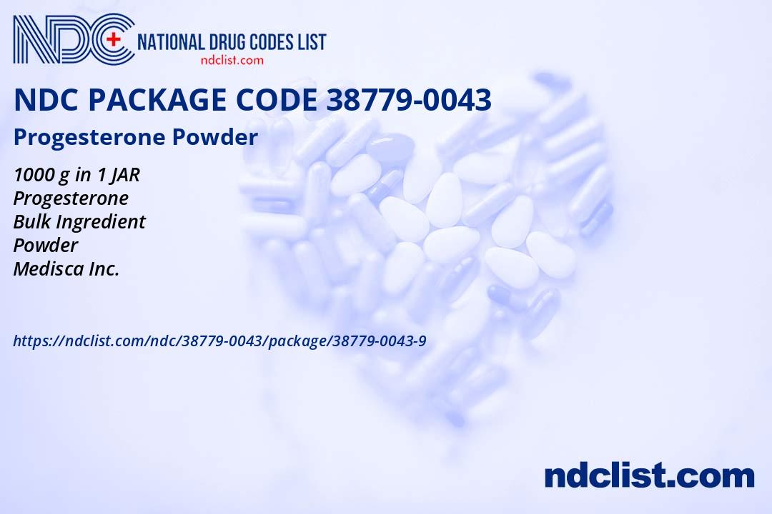 Progesterone Powder- NDC38779-0043-9