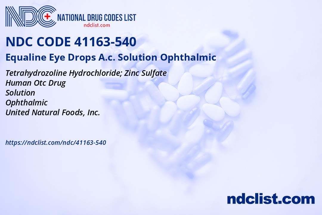 Equaline Eye Drops A.c. Solution- NDC41163-540