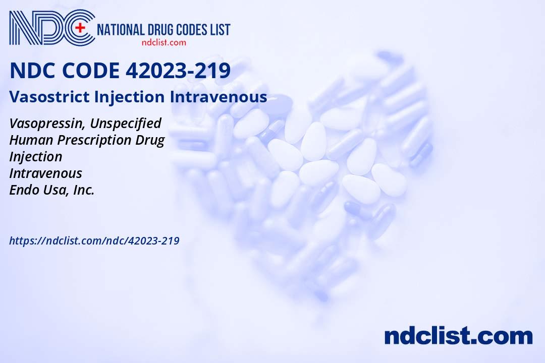 Vasostrict Injection- NDC42023-219