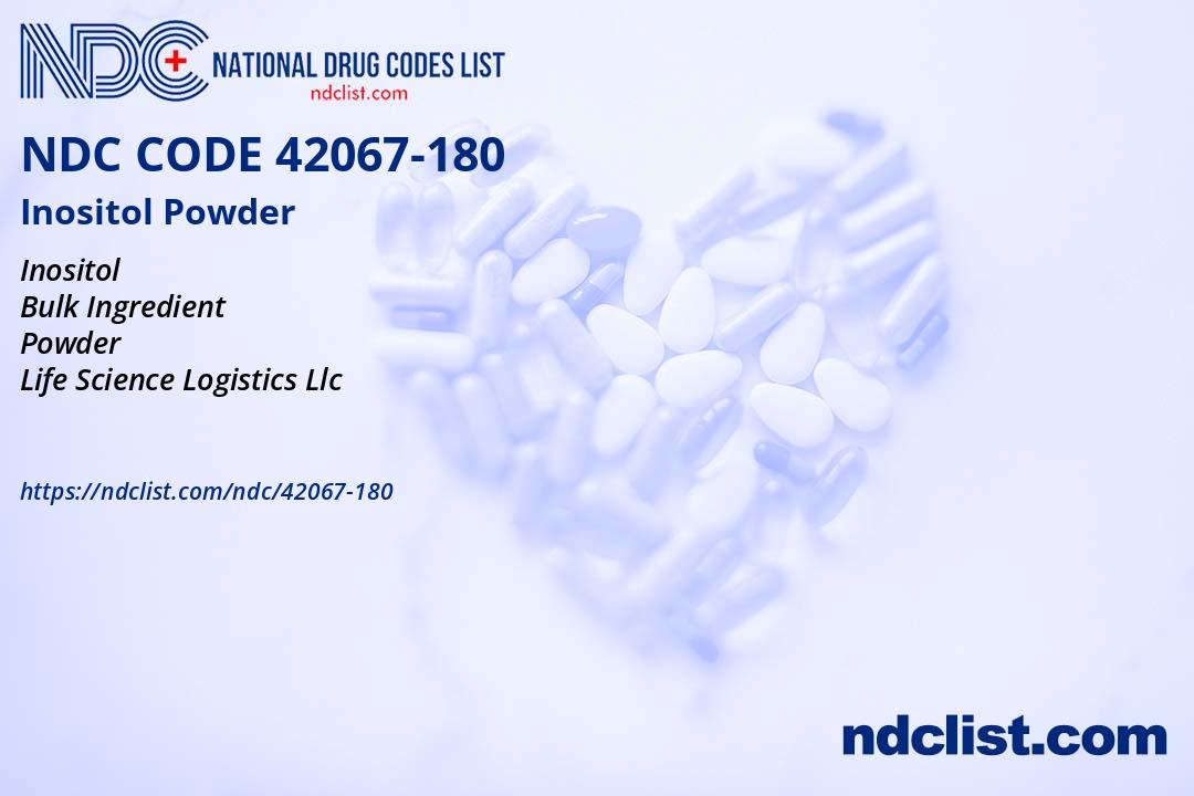 NDC 42067-180 Inositol Powder