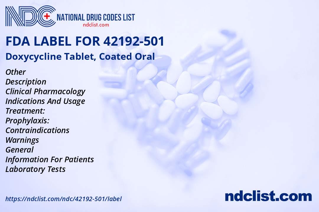 FDA Label for Doxycycline Tablet, Coated Oral - Indications, Usage ...
