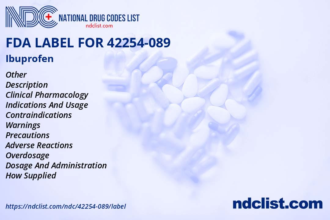 FDA Label for Ibuprofen - Indications, Usage & Precautions