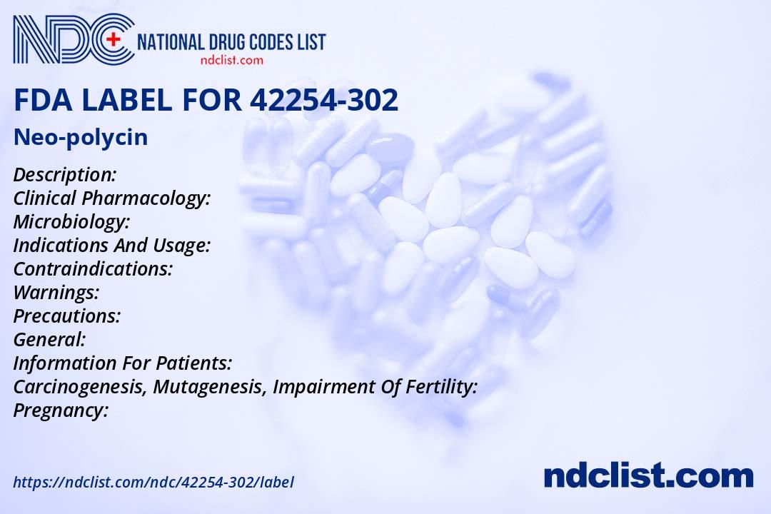 FDA Label for Neo-polycin - Indications, Usage & Precautions