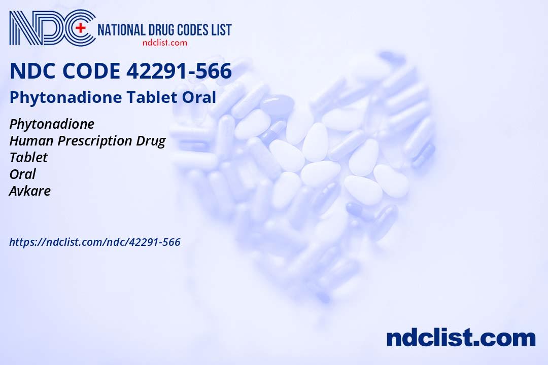 Phytonadione Tablet- NDC42291-566