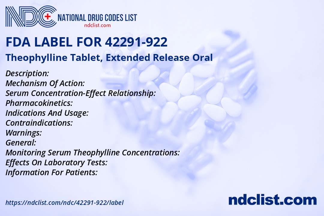 FDA Label for Theophylline Tablet, Extended Release Oral - Indications ...