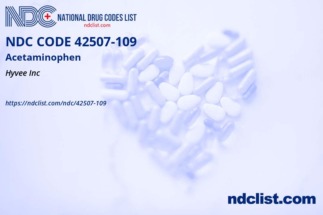 NDC 42507-109 Acetaminophen
