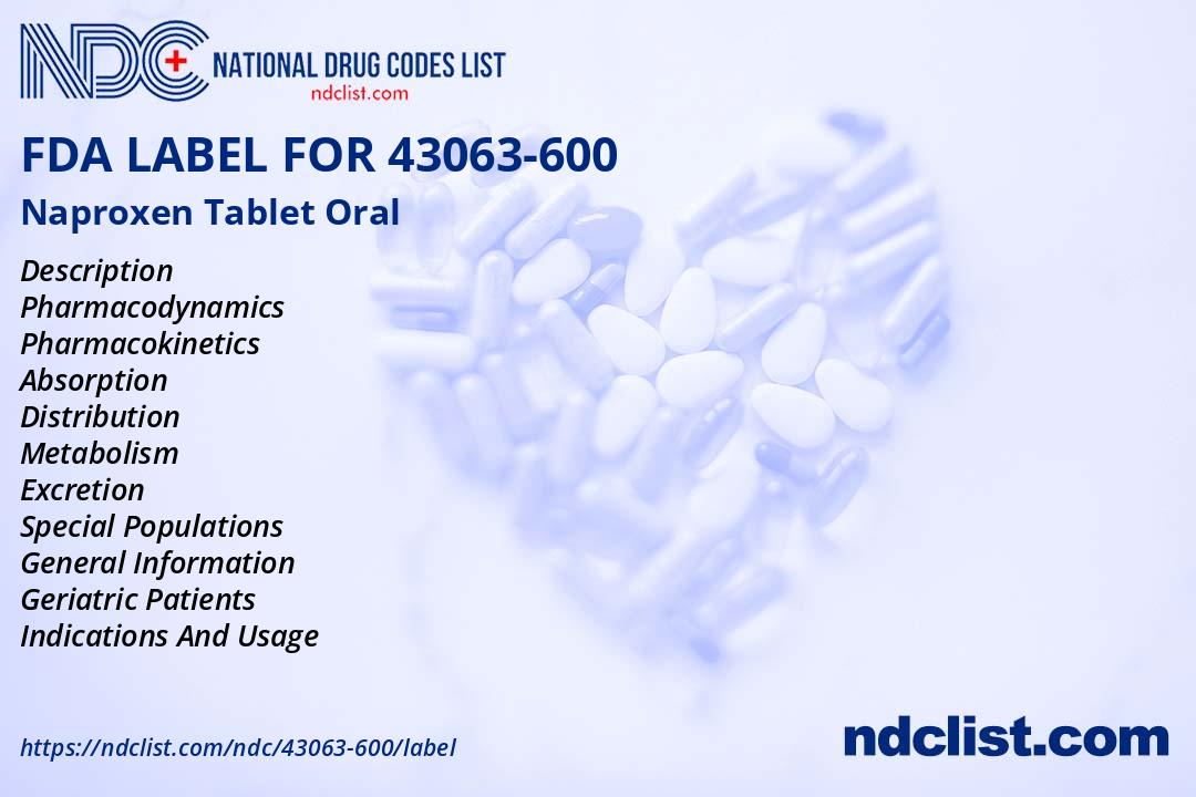 FDA Label for Naproxen Tablet Oral - Indications, Usage & Precautions