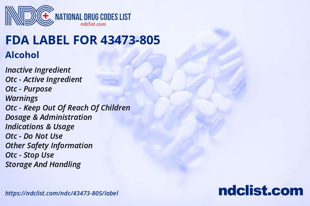 FDA Label for Alcohol - Indications, Usage & Precautions