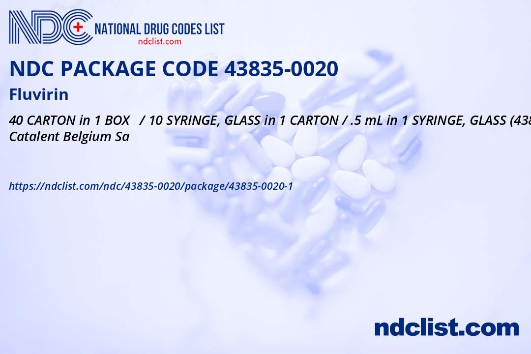 Fluvirin - NDC Package 43835-0020-1
