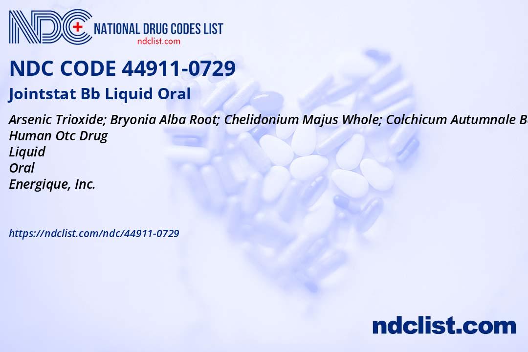 Jointstat Bb Liquid- NDC44911-0729