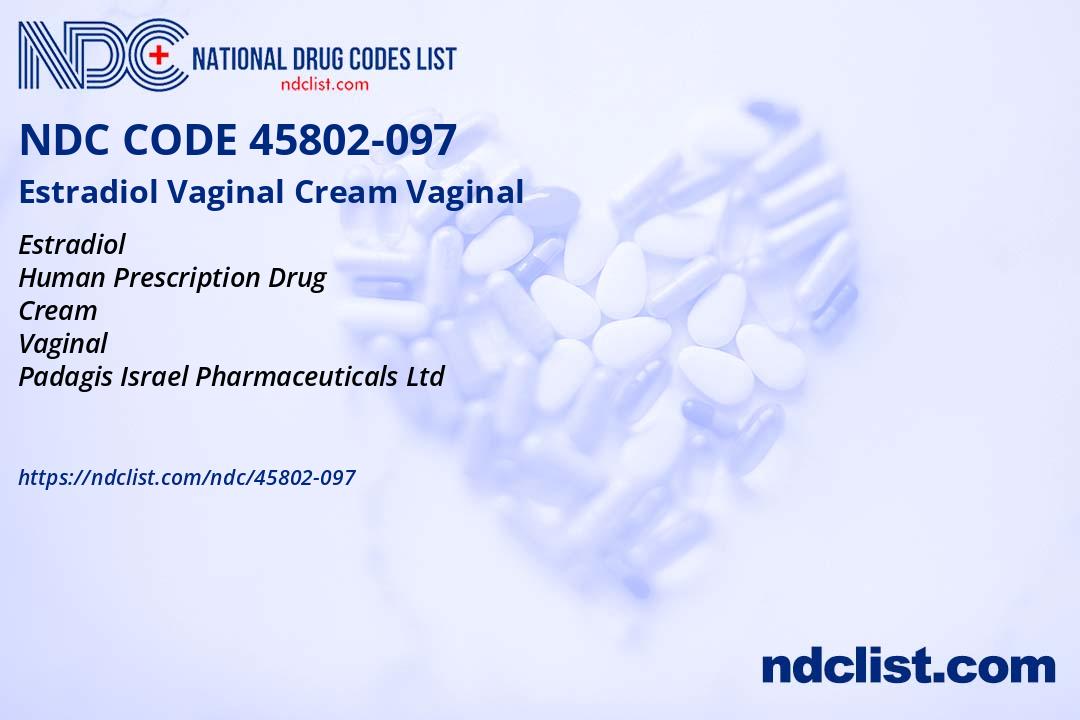 NDC 45802-097 Estradiol Vaginal Cream Vaginal