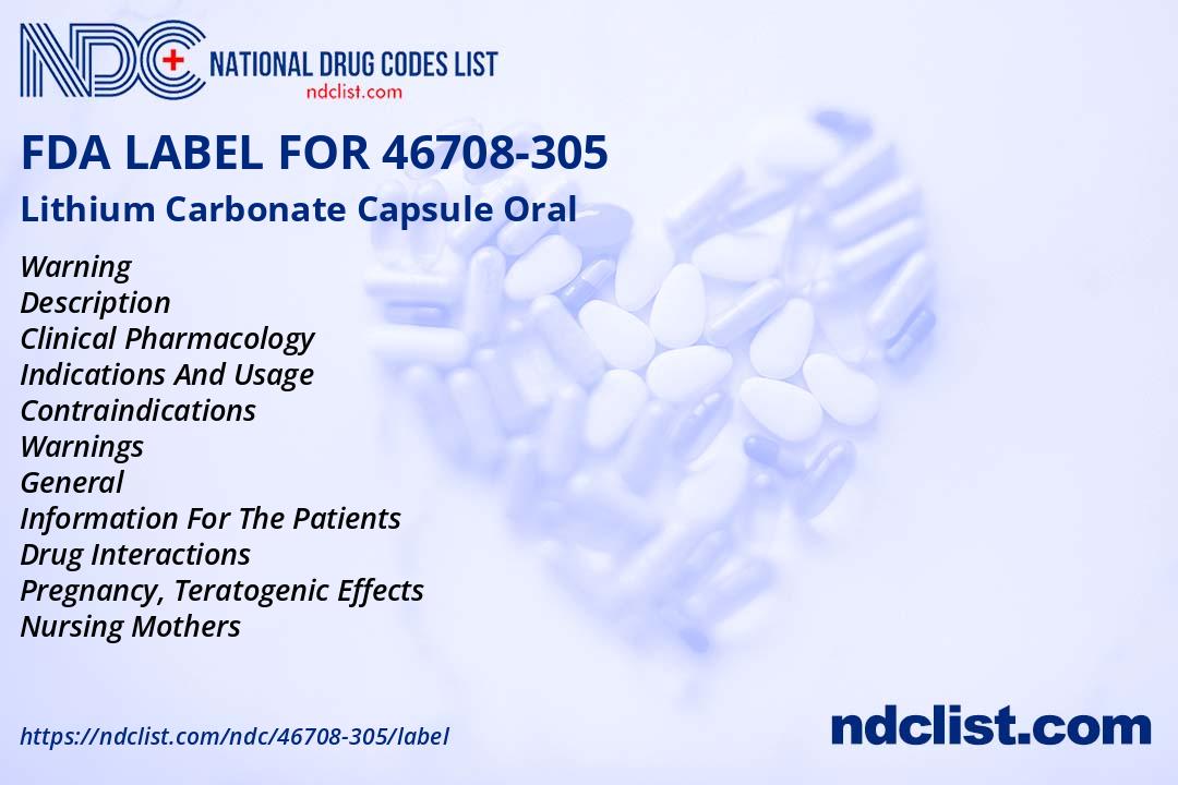 FDA Label for Lithium Carbonate Capsule Oral - Indications, Usage ...