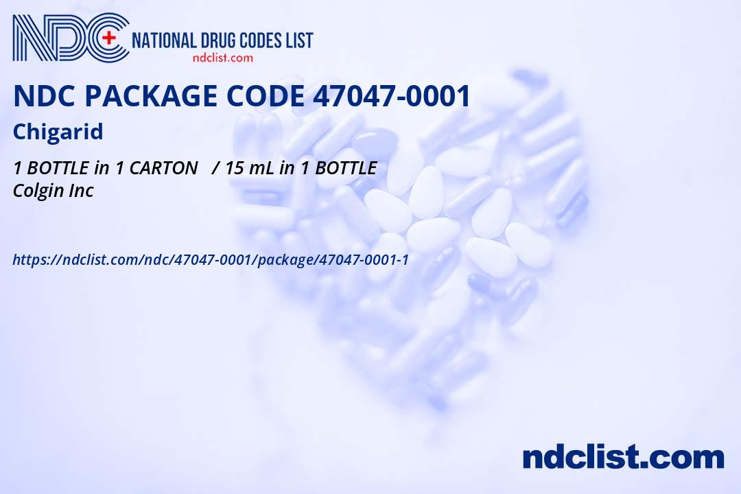 NDC Package 47047-0001-1 Chigarid