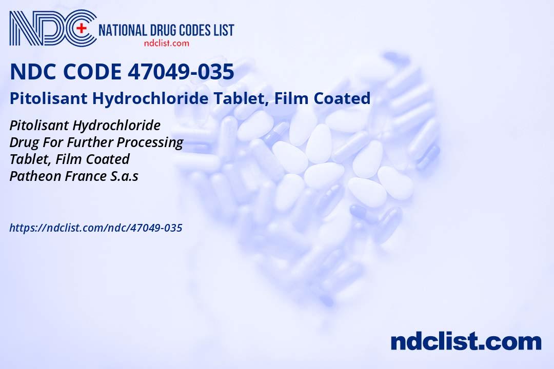 Pitolisant Hydrochloride Tablet, Film Coated- NDC47049-035