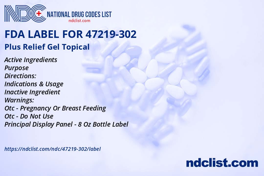 FDA Label for Plus Relief Gel Topical - Indications, Usage & Precautions