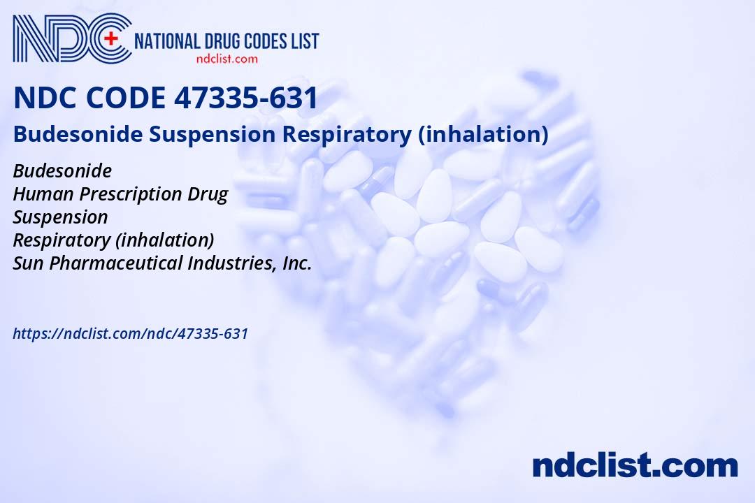 Budesonide Suspension NDC 47335-631
