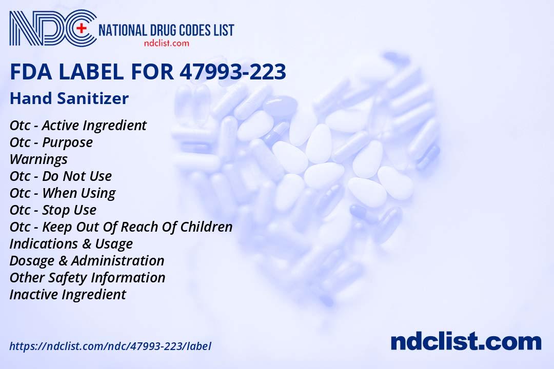 FDA Label for Hand Sanitizer - Indications, Usage & Precautions