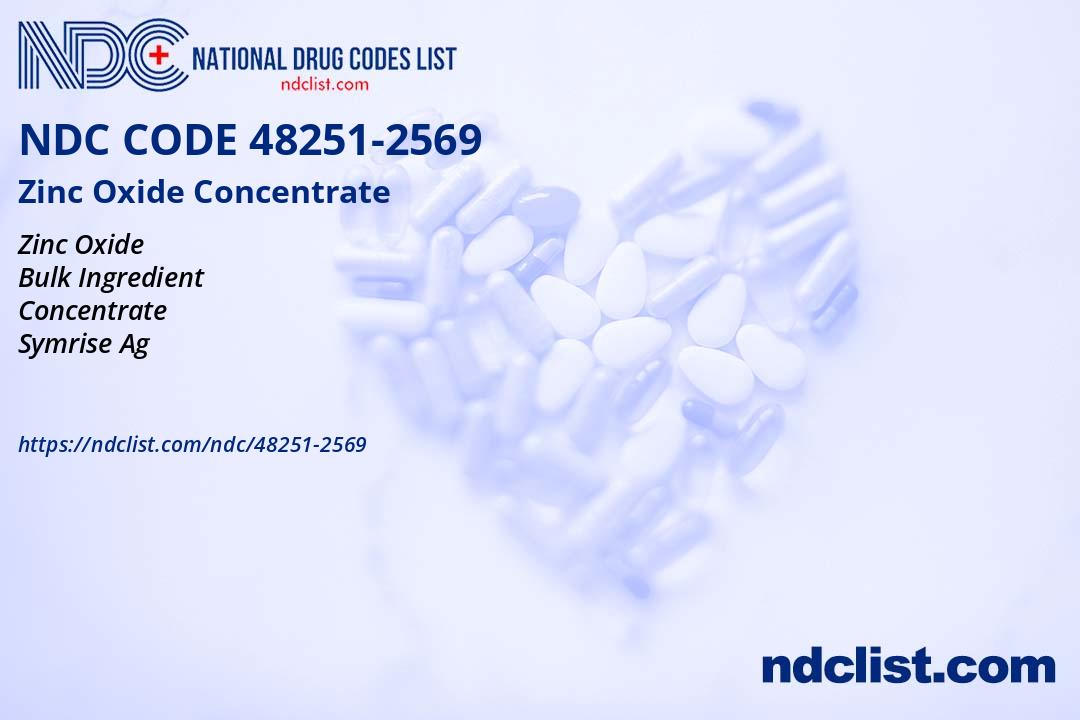 NDC 48251-2569 Zinc Oxide Concentrate