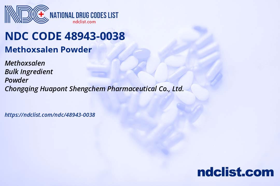 Methoxsalen Powder- NDC48943-0038