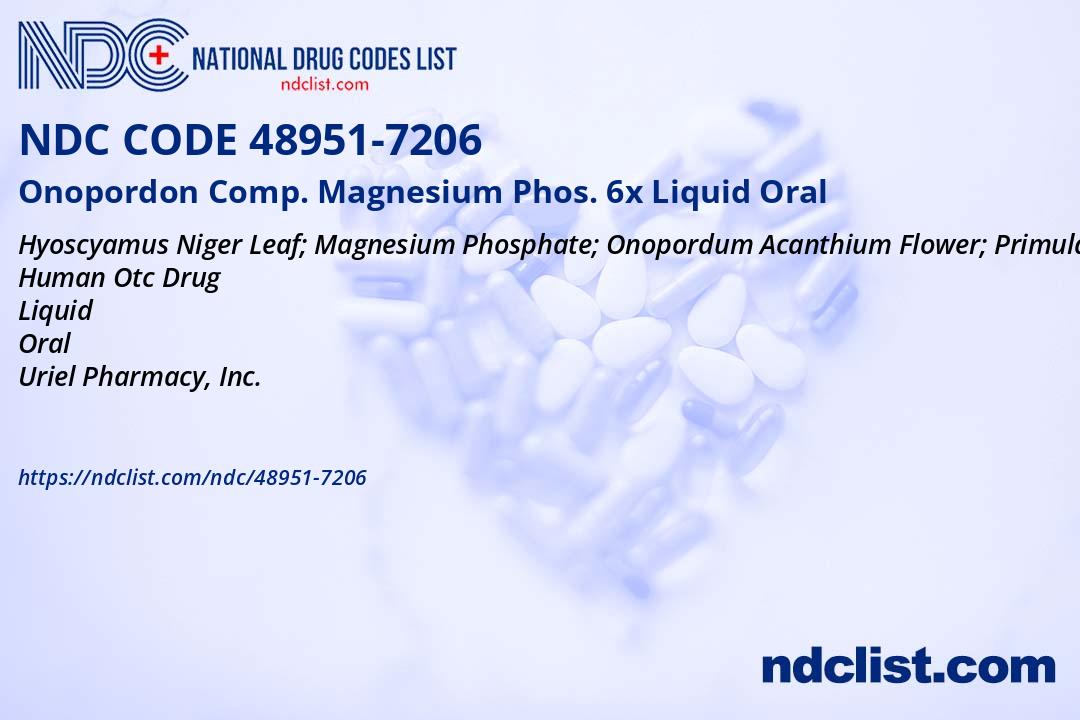 Onopordon Comp. Magnesium Phos. 6x- NDC48951-7206