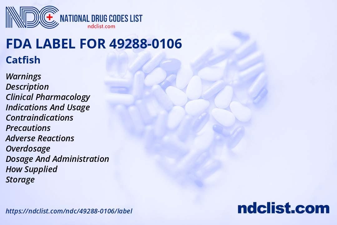 FDA Label for Catfish - Indications, Usage & Precautions