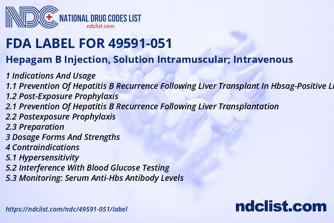 FDA Label for Hepagam B Injection, Solution Intramuscular; Intravenous ...