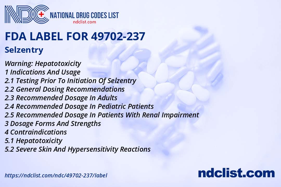 FDA Label for Selzentry - Indications, Usage & Precautions