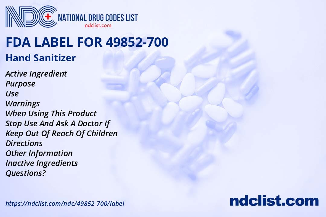 FDA Label for Hand Sanitizer - Indications, Usage & Precautions