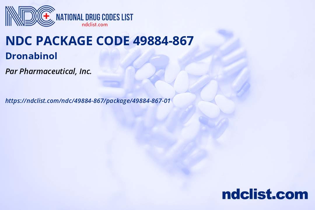 Dronabinol NDC Package 49884-867-01