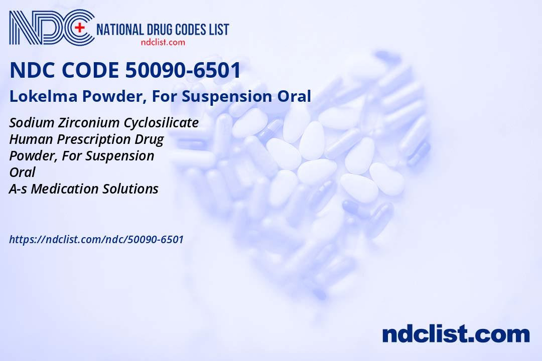 NDC 50090-6501 Lokelma Powder, For Suspension Oral